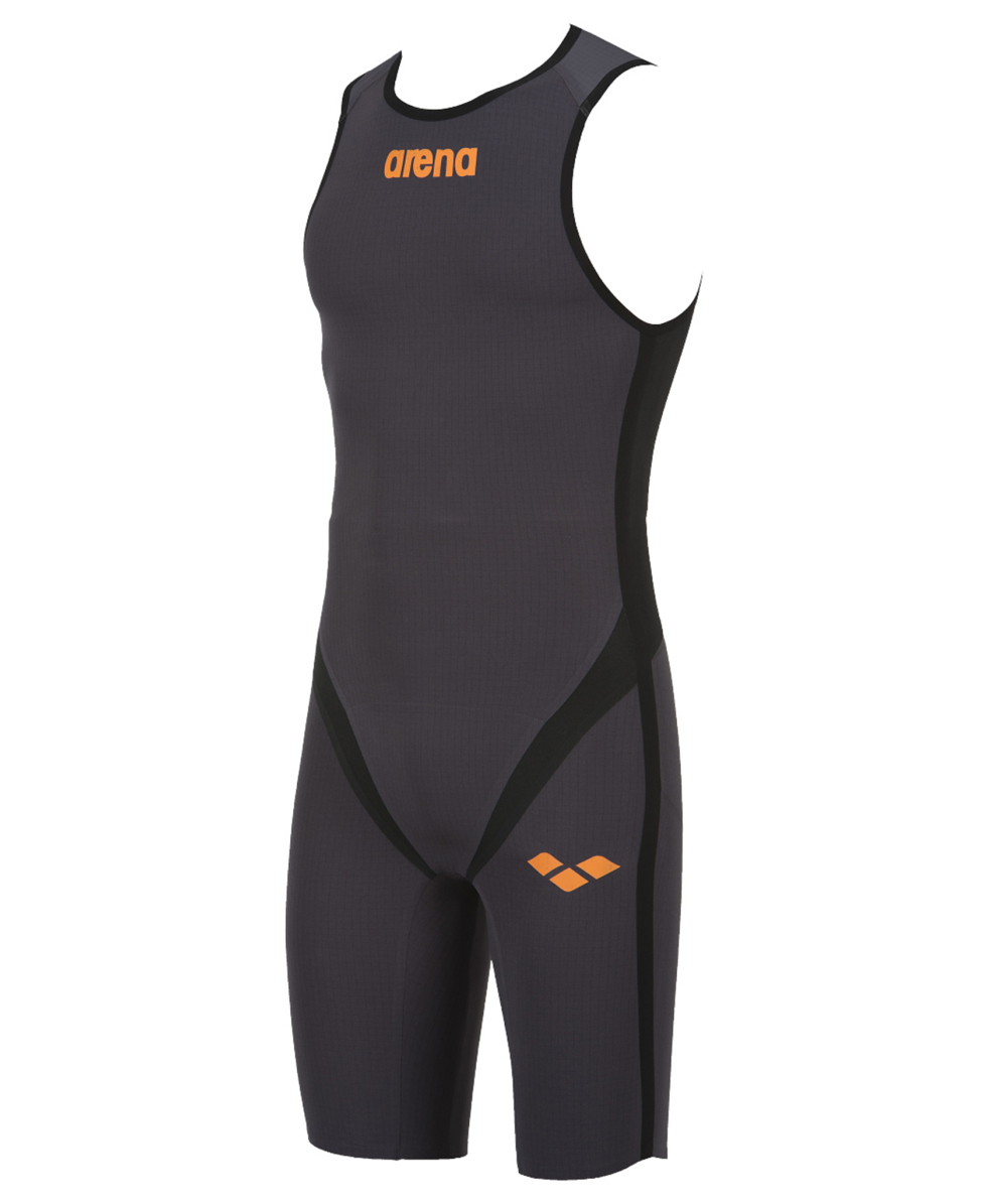 ARENA - ZIPPED TRISUIT TRI MAN POLY CARBON - 1A56553 - BLACK, FLUO ORANGE